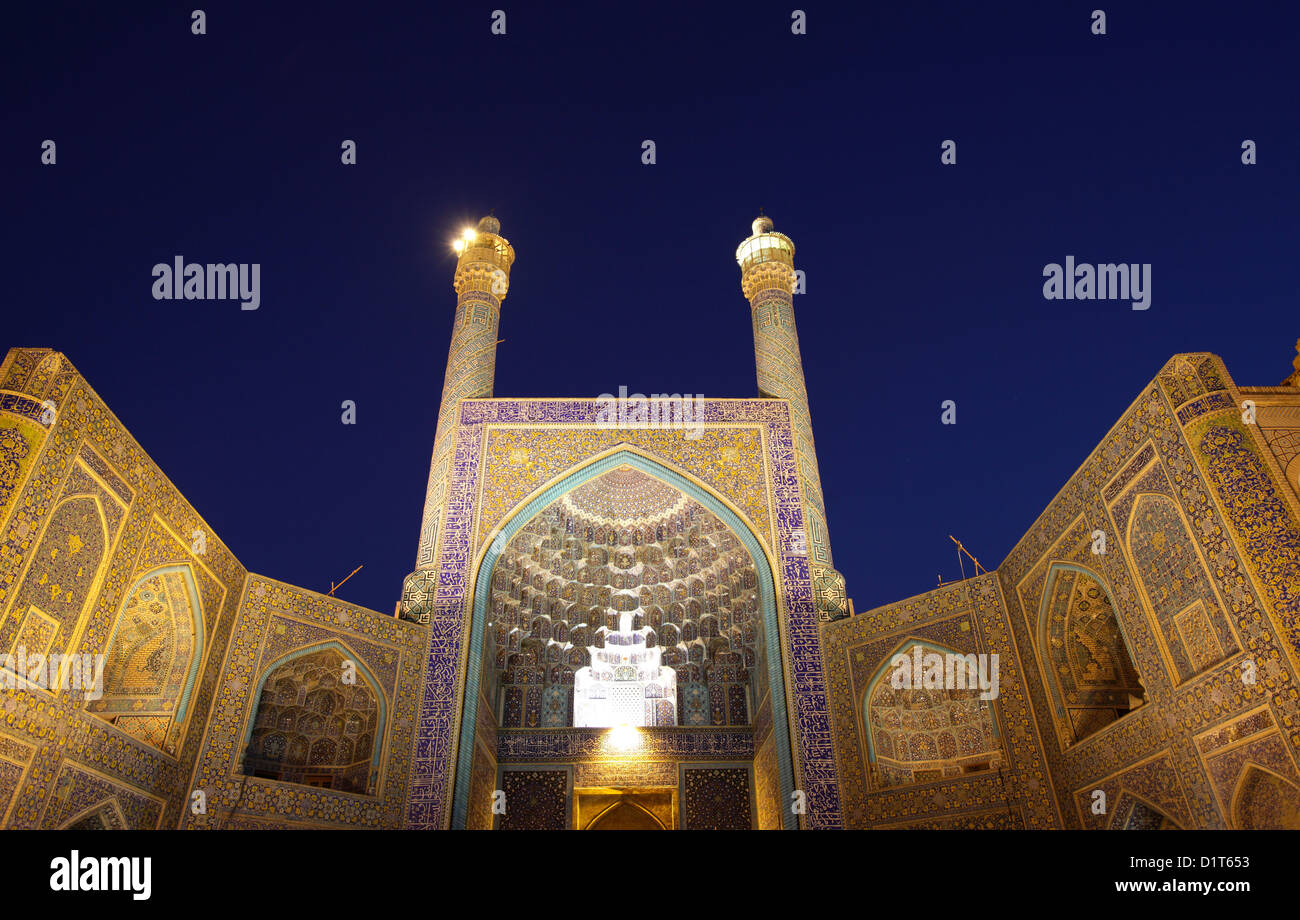 Imam-Moschee (auch genannt Shah Moschee) in Isfahan, Iran ...