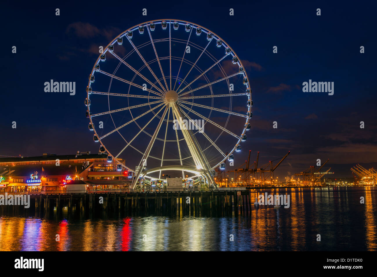 The seattle great wheel -Fotos und -Bildmaterial in hoher Auflösung – Alamy