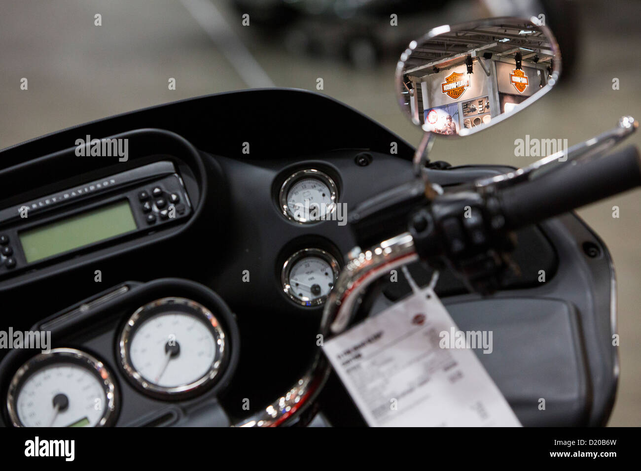 Harley davidson motorcycles on display -Fotos und -Bildmaterial in ...