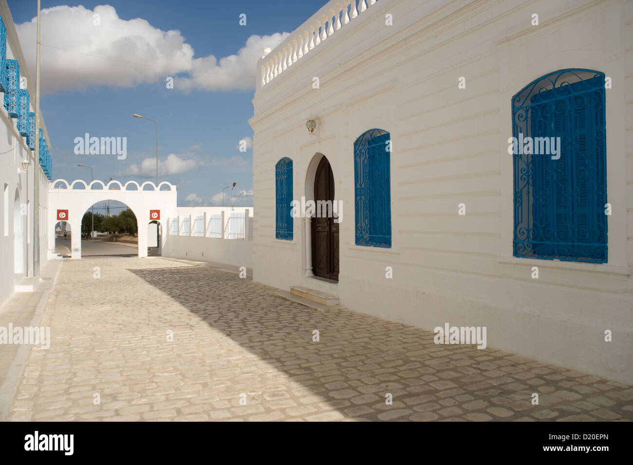 Die El-Ghriba-Synagoge auf der Insel Djerba in Tunesien Stockfotografie ...