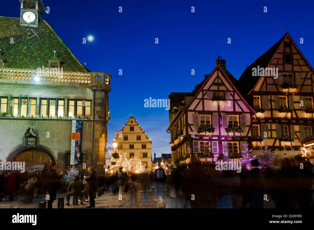 Altstadt im Winter, Colmar, Elsass, Frankreich Stockfotografie - Alamy