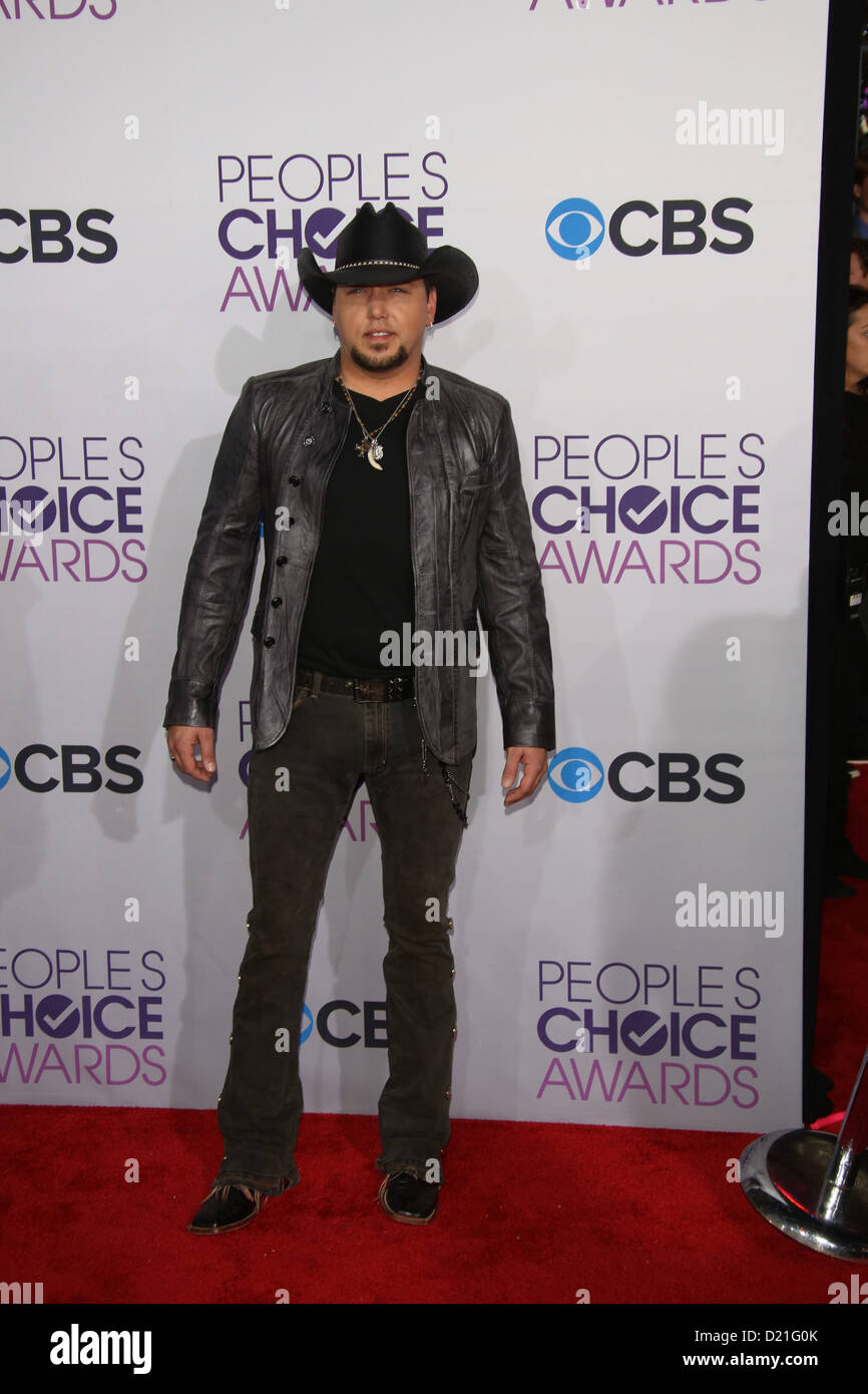 Country-Sänger Jason Aldean kommt bei der 39. jährlichen Peoples Choice ...
