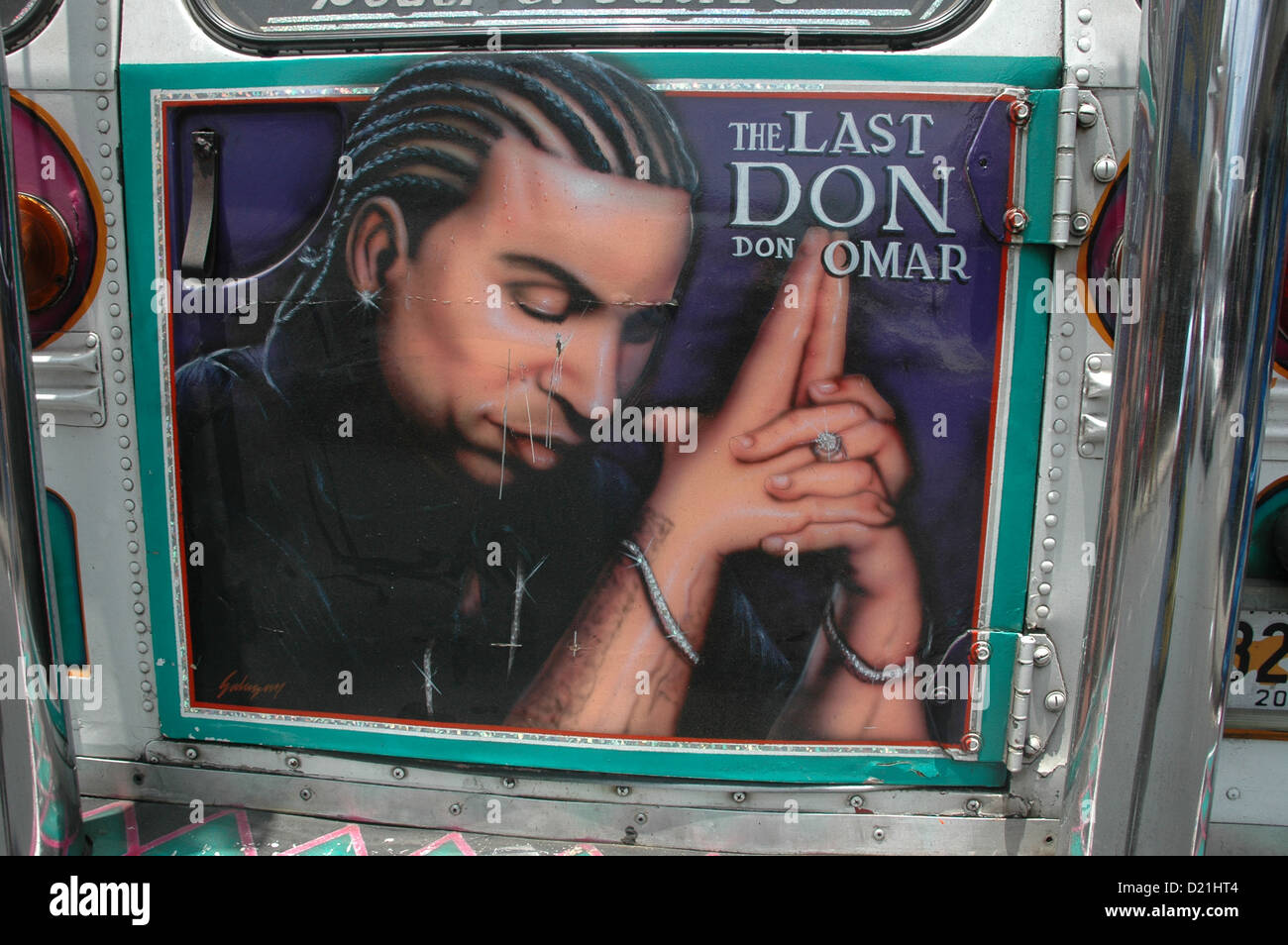 Ciudad de Panamá (Panama): Graffiti auf einem Bus Stockfotografie - Alamy