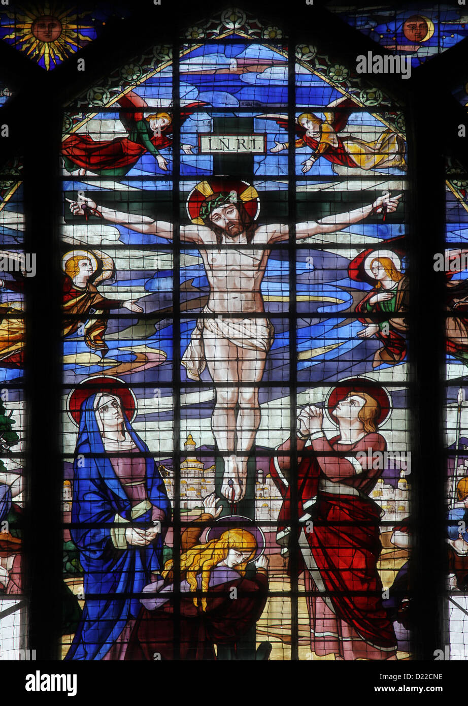 Kreuzigung christi fenster Stockfotos und -bilder Kaufen - Alamy