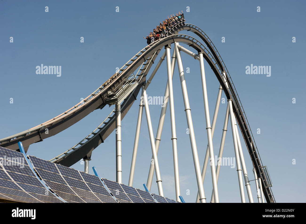 Rust, Deutschland, dem Silver Star im Europapark Rust Stockfotografie ...