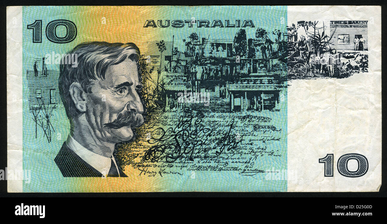 Australian 10 Dollar Note Stockfotos und -bilder Kaufen - Alamy