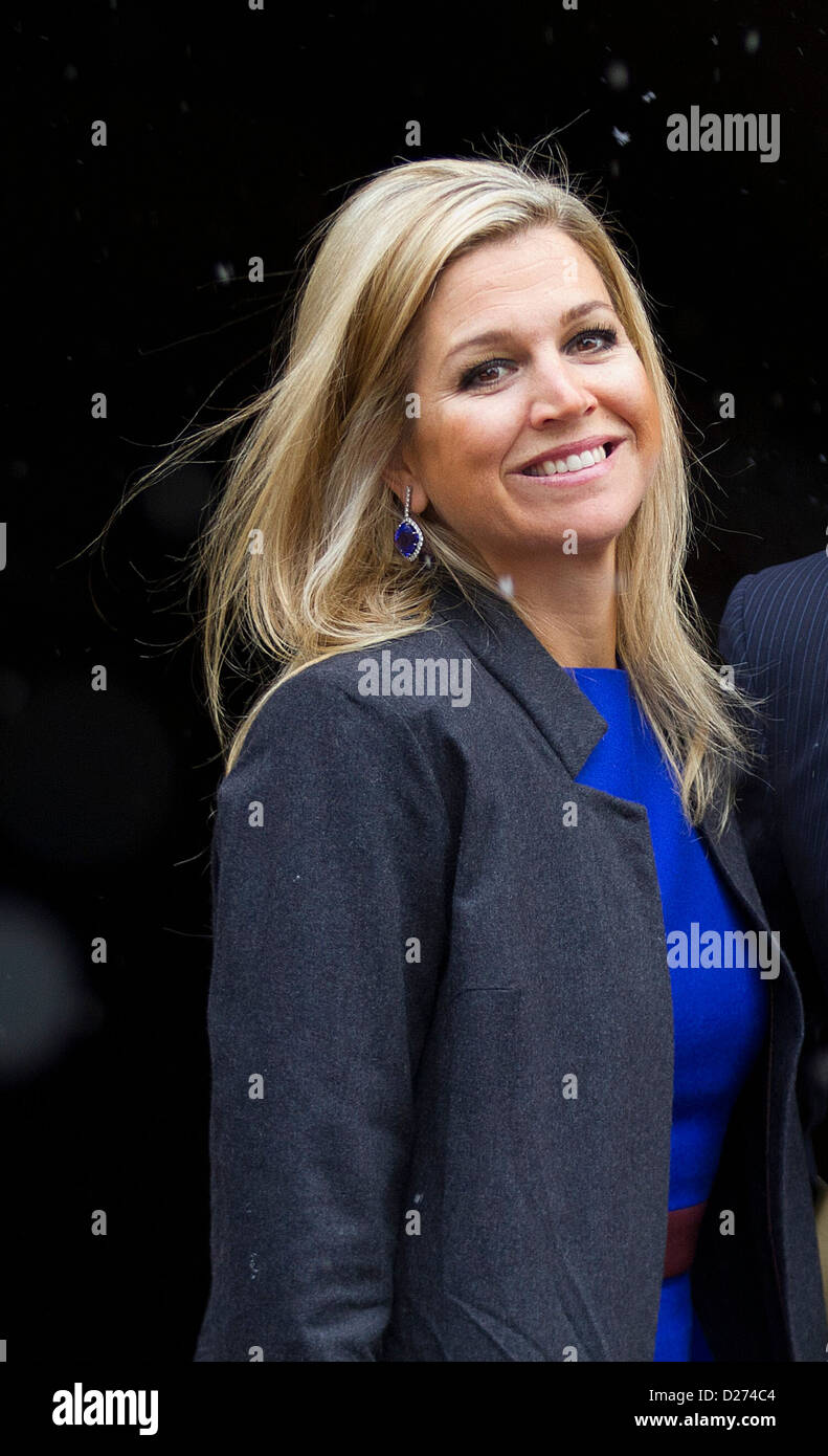 Amsterdam, 15.01.2013 Prinzessin Maxima der Niederlande niederländische ...