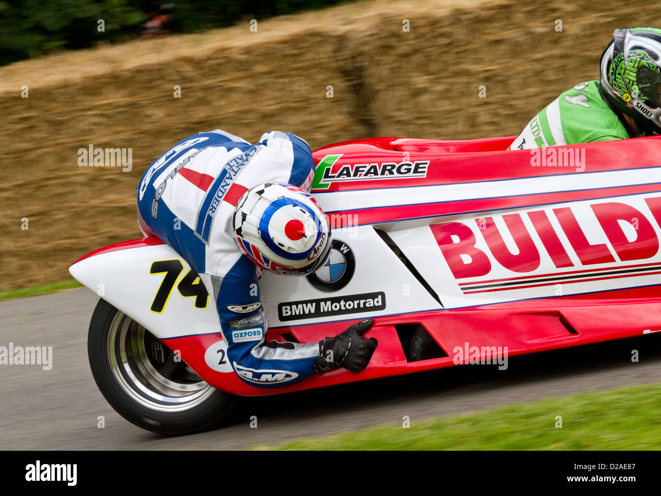 Karl Schofield hängt fest an der 2012 LCR-BMW S1000RR Beiwagen auf dem ...