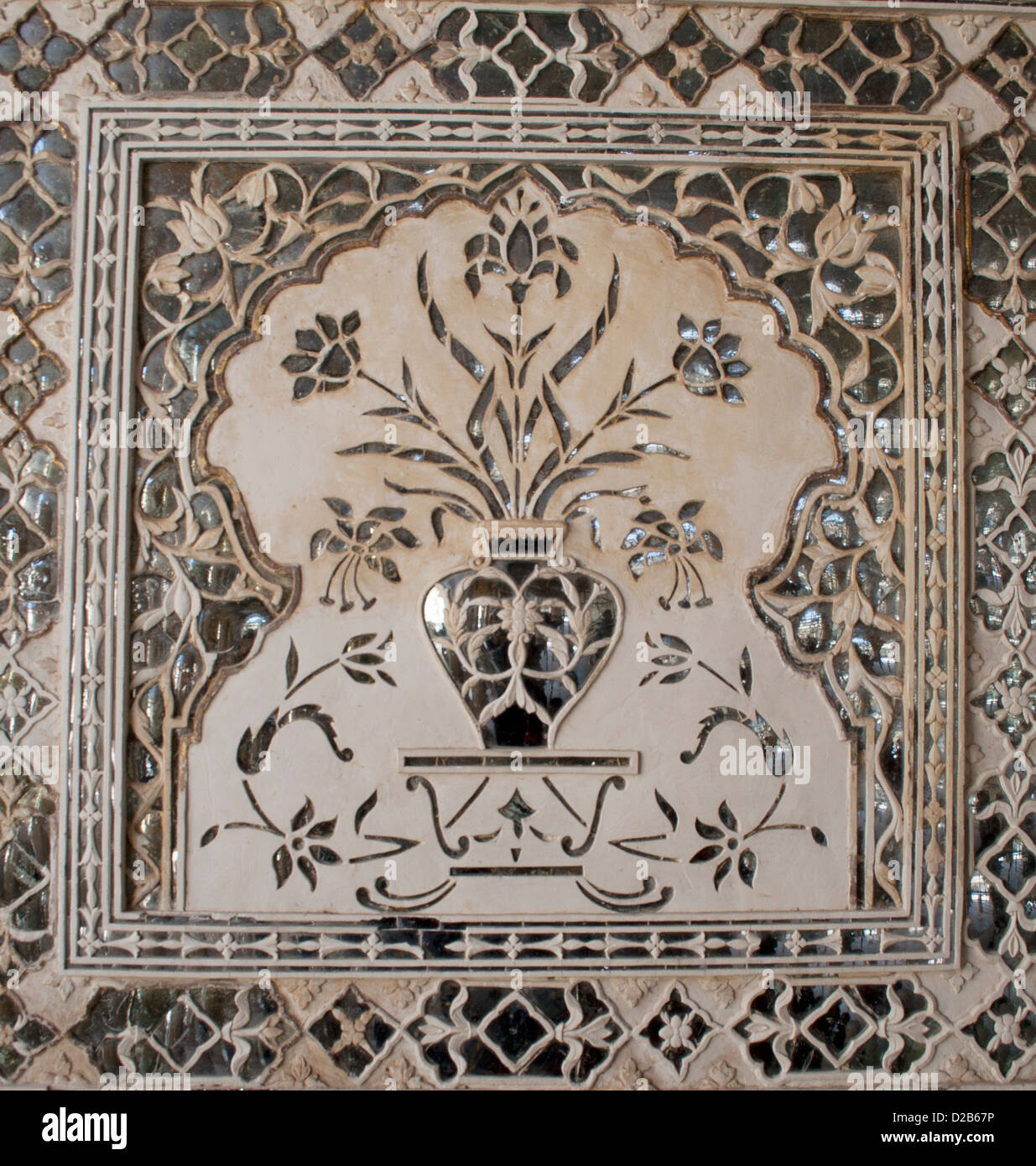 Sheesh Mahal Amber Fort Stockfotos und -bilder Kaufen - Alamy