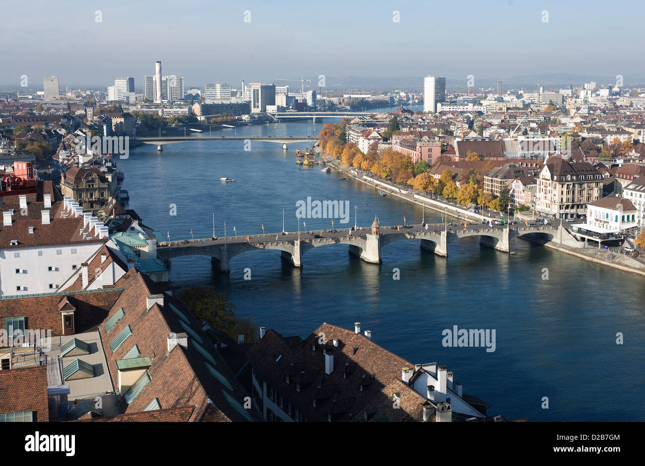 Basel Landscape Rhine Switzerland Stockfotos und -bilder Kaufen - Alamy