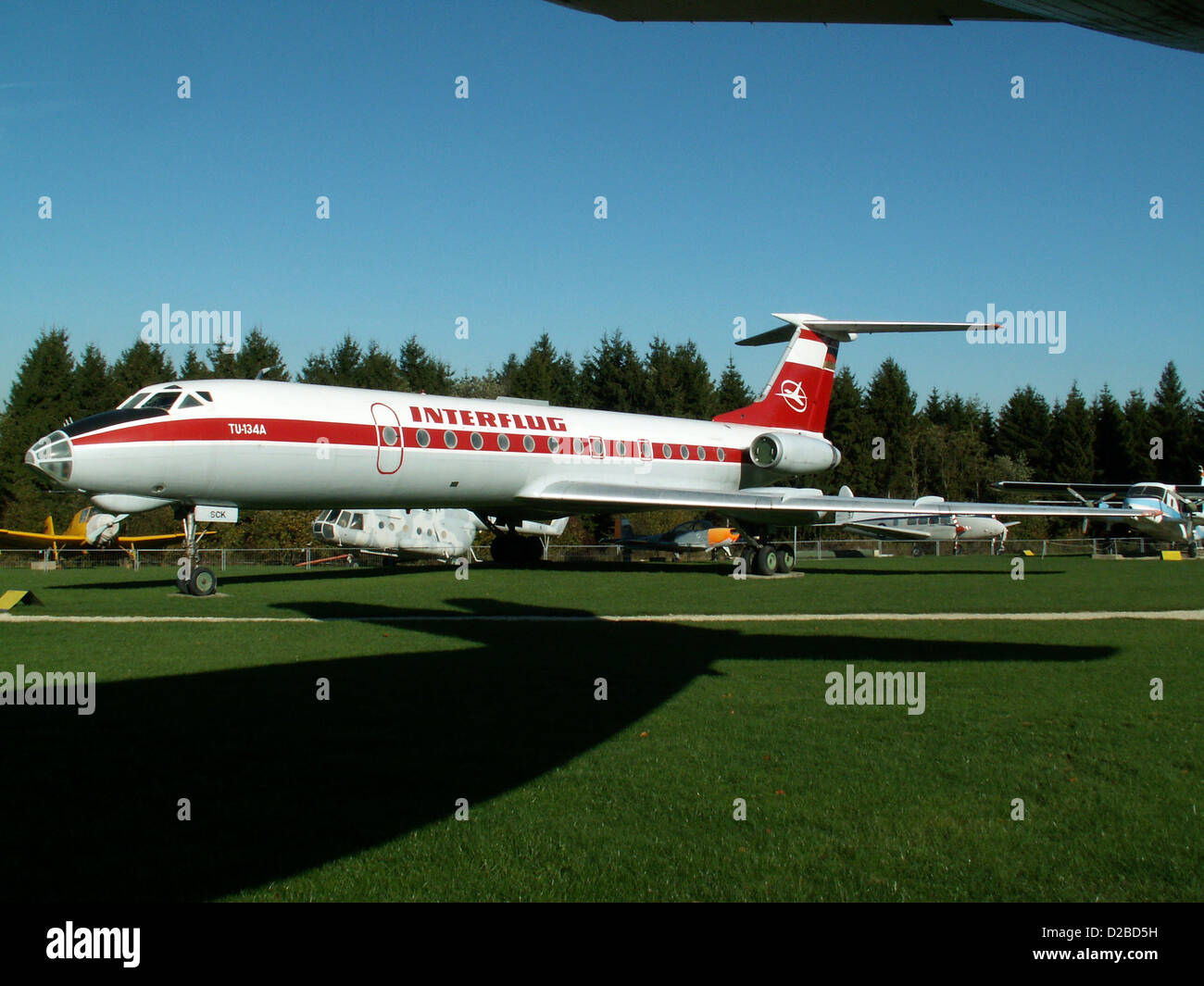 Interflug Tu-134A DDR-SCK im Museum Hermeskeil, Deutschland ...