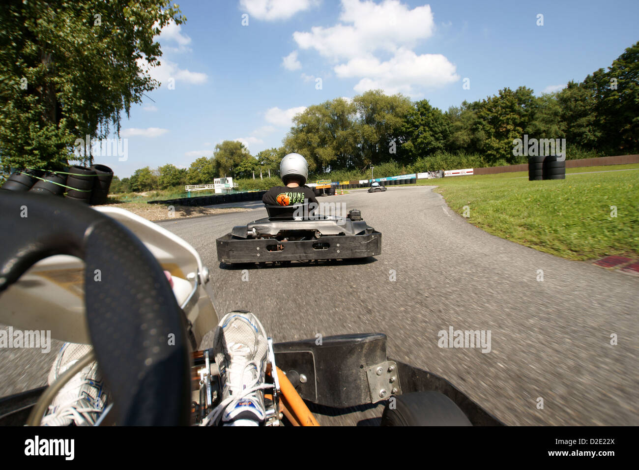 Go Kart Rennen Stockfotos und -bilder Kaufen - Alamy