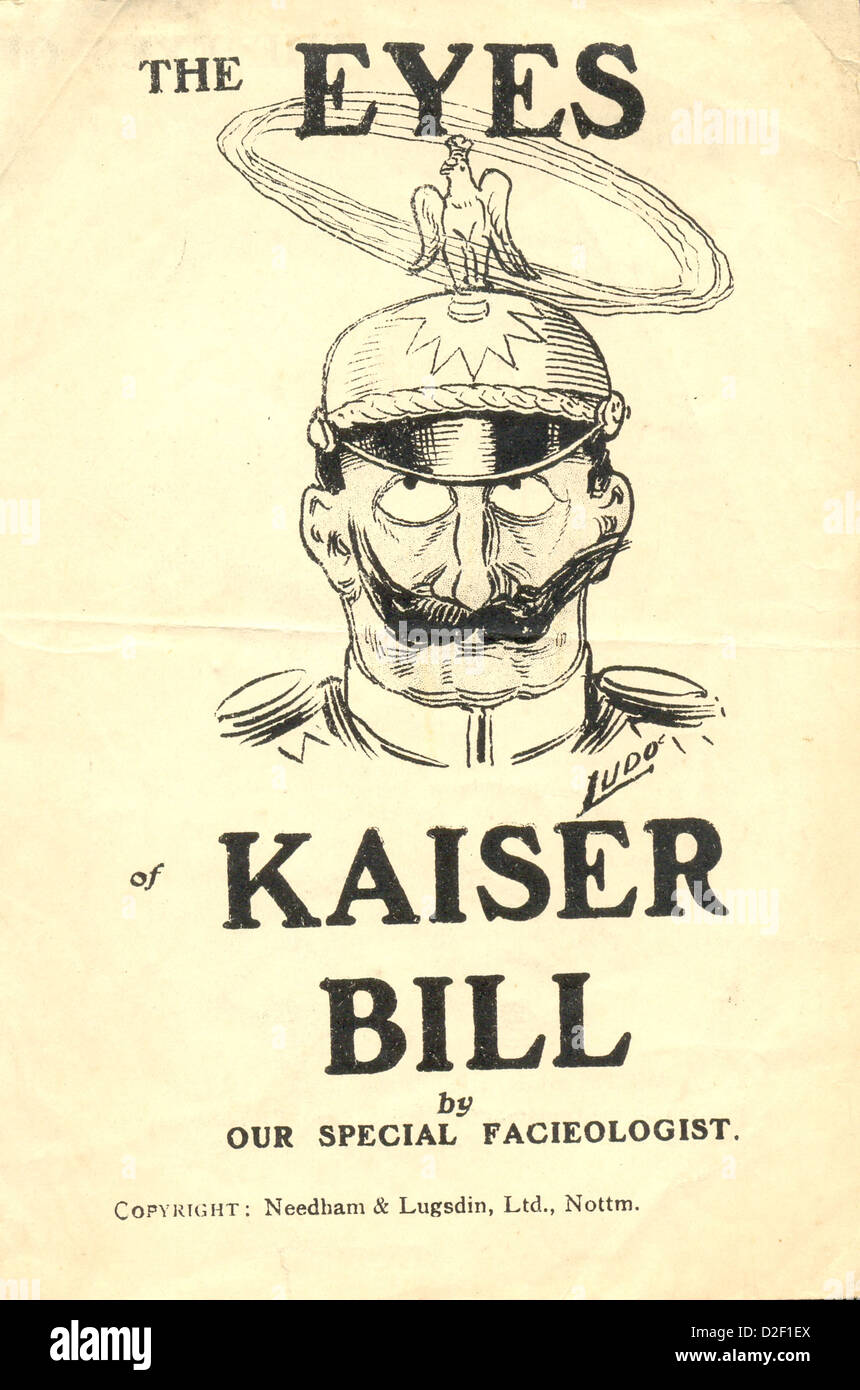 Comic-Broschüre karikieren Kaiser Bill Stockfotografie - Alamy