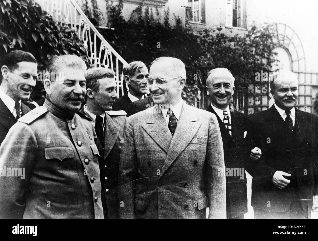 Truman And Stalin At Potsdam Stockfotos und -bilder Kaufen - Alamy