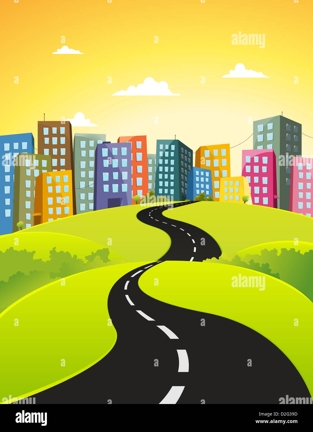 Cartoon city -Fotos und -Bildmaterial in hoher Auflösung – Alamy