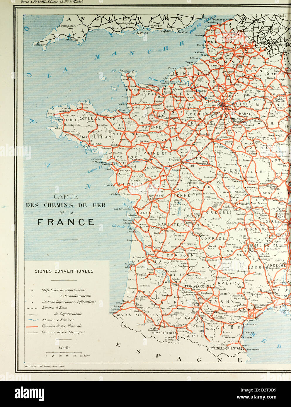 French railway map -Fotos und -Bildmaterial in hoher Auflösung – Alamy
