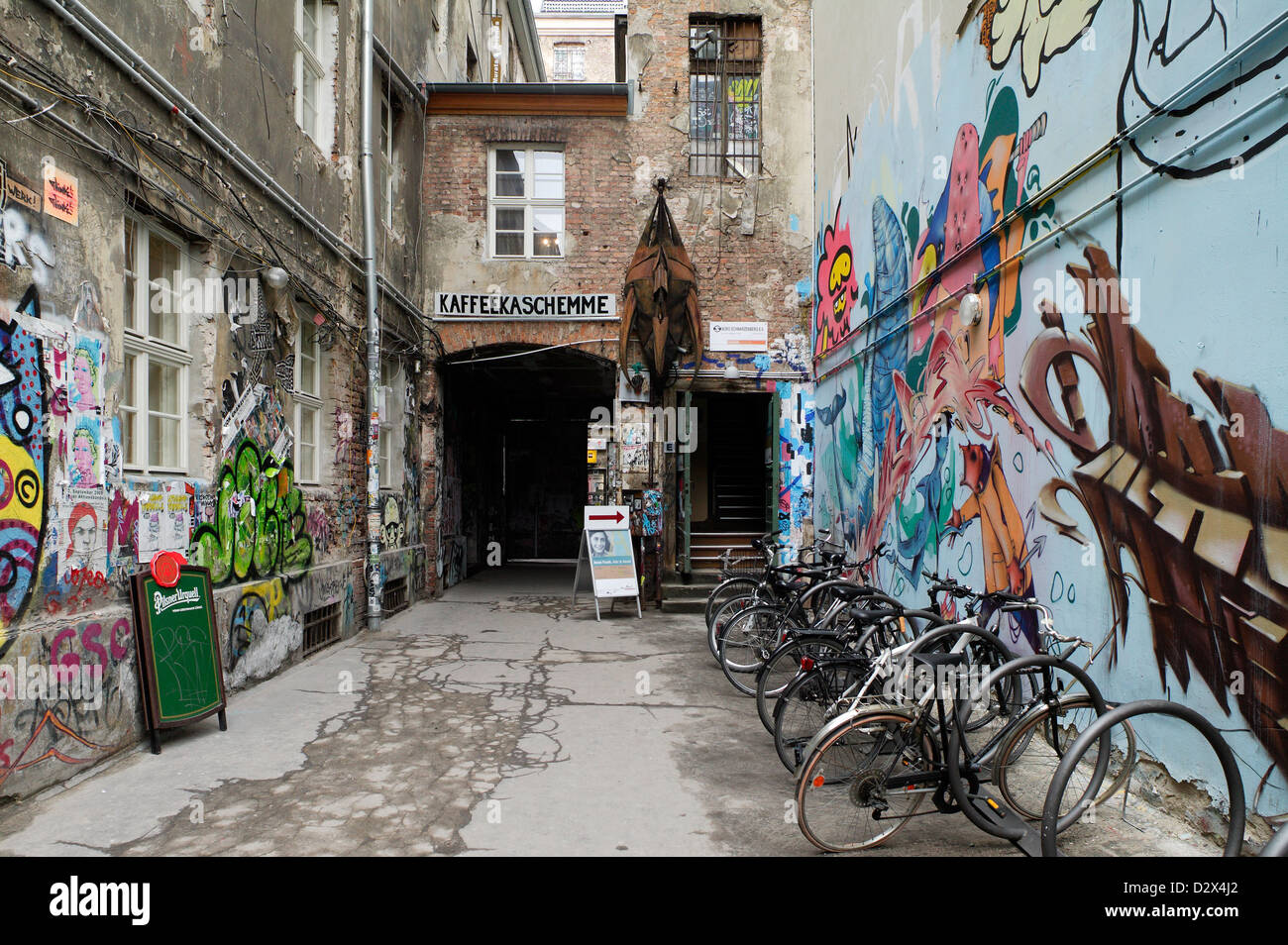 Berlin, Deutschland, im Hinterhof des Haus Schwarzenberg ...
