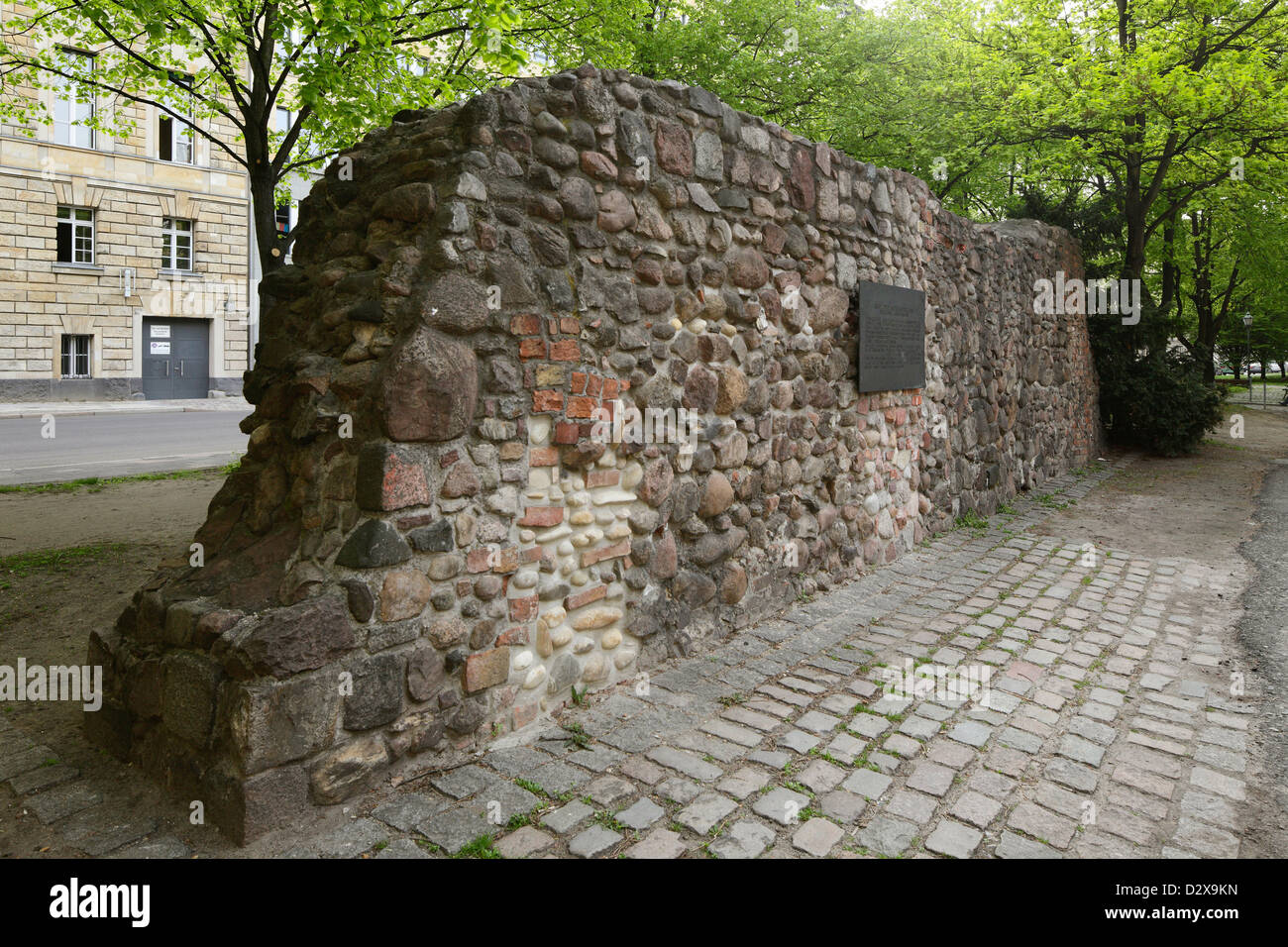 Berlin, Deutschland, Reste der mittelalterlichen Stadtmauer von Berlin ...