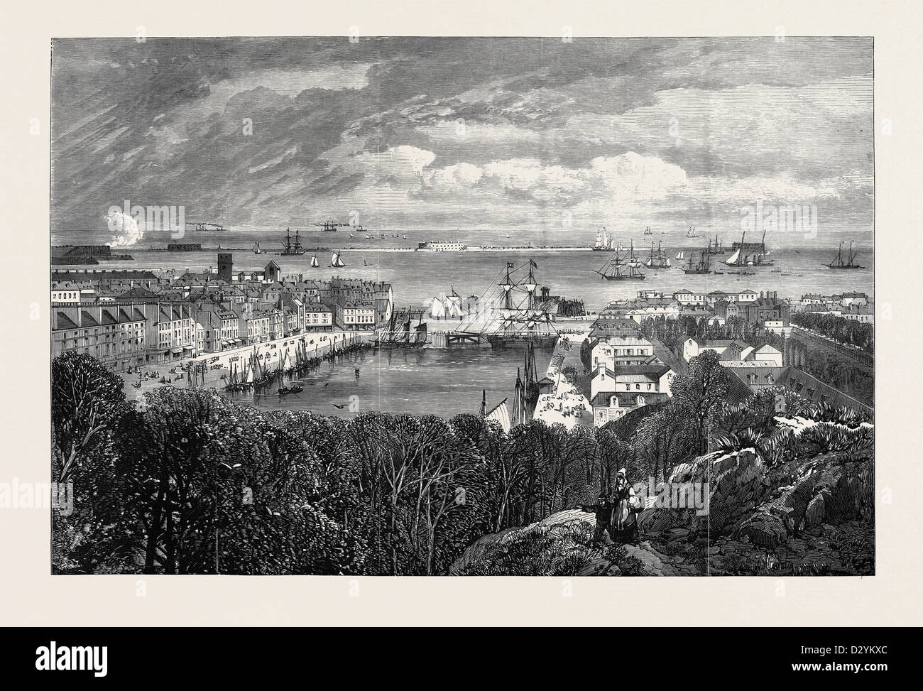 IHRE MAJESTÄT REISE NACH ITALIEN: CHERBOURG, WO DIE KÖNIGIN AM ...