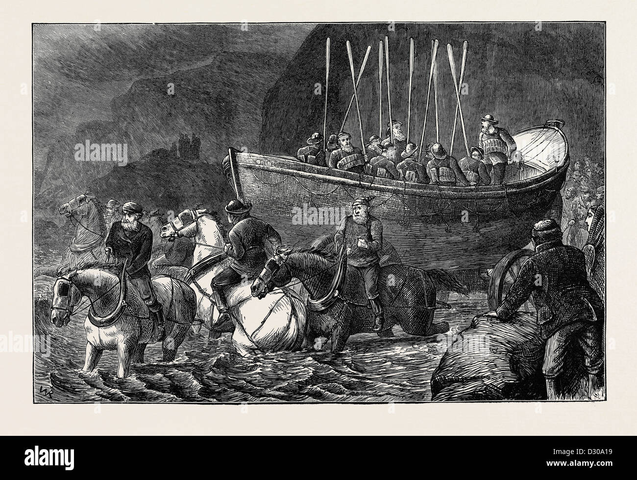 Launching lifeboat -Fotos und -Bildmaterial in hoher Auflösung – Alamy