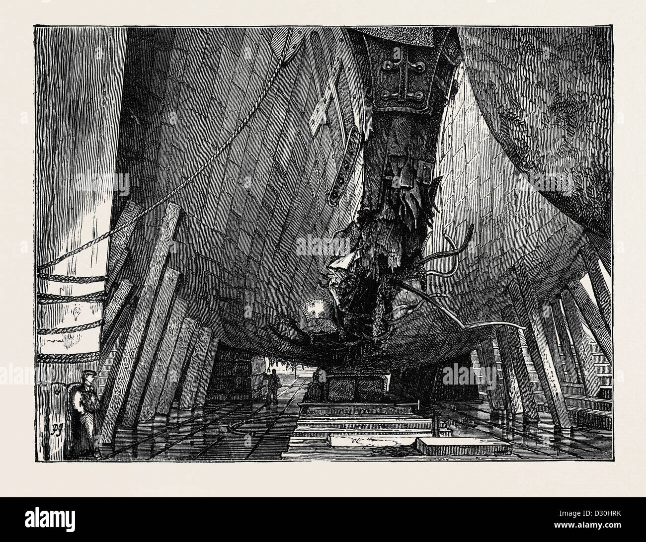 HMS "LORD CLYDE" IM TROCKENDOCK IN MALTA Stockfotografie - Alamy