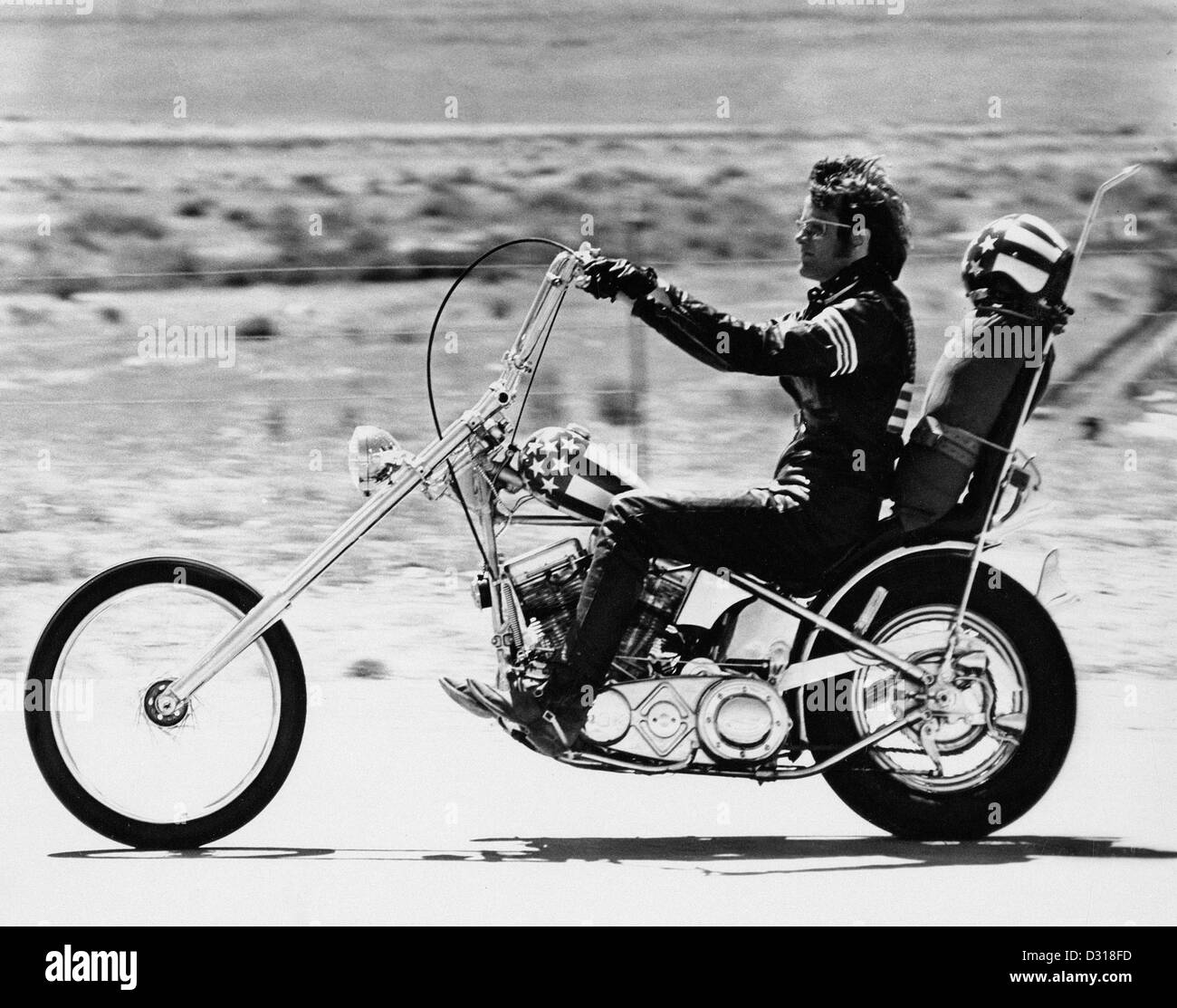 Easy rider 1969 jack nicholson Schwarzweiß-Stockfotos und -bilder - Alamy