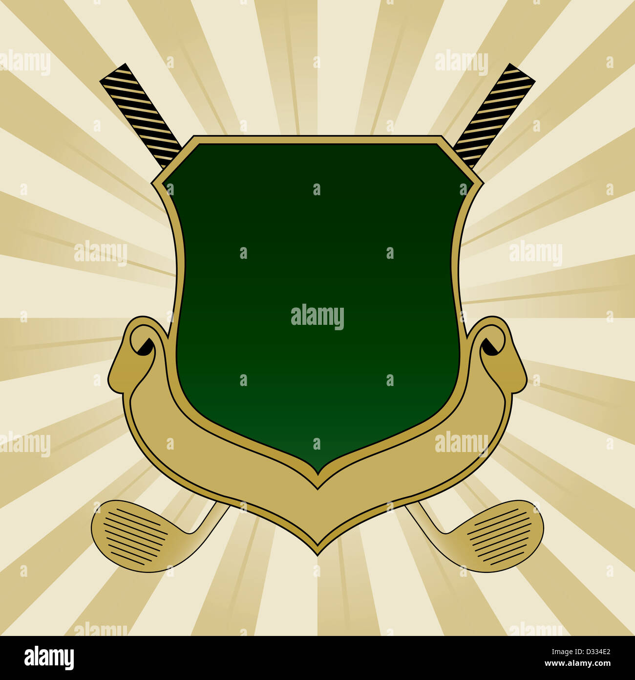 Golf Shield Logo Stockfotos und -bilder Kaufen - Alamy