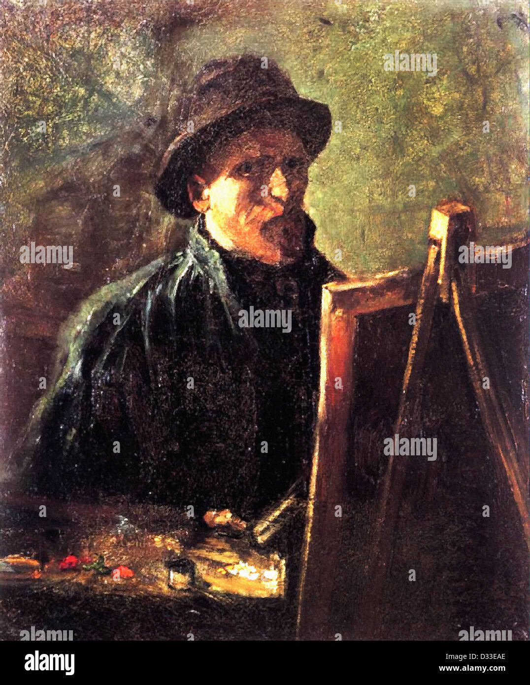 Selbstporträt filzhut -Fotos und -Bildmaterial in hoher Auflösung – Alamy