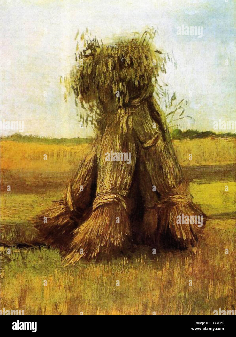 Garben weizen in einer feldkunst -Fotos und -Bildmaterial in hoher ...