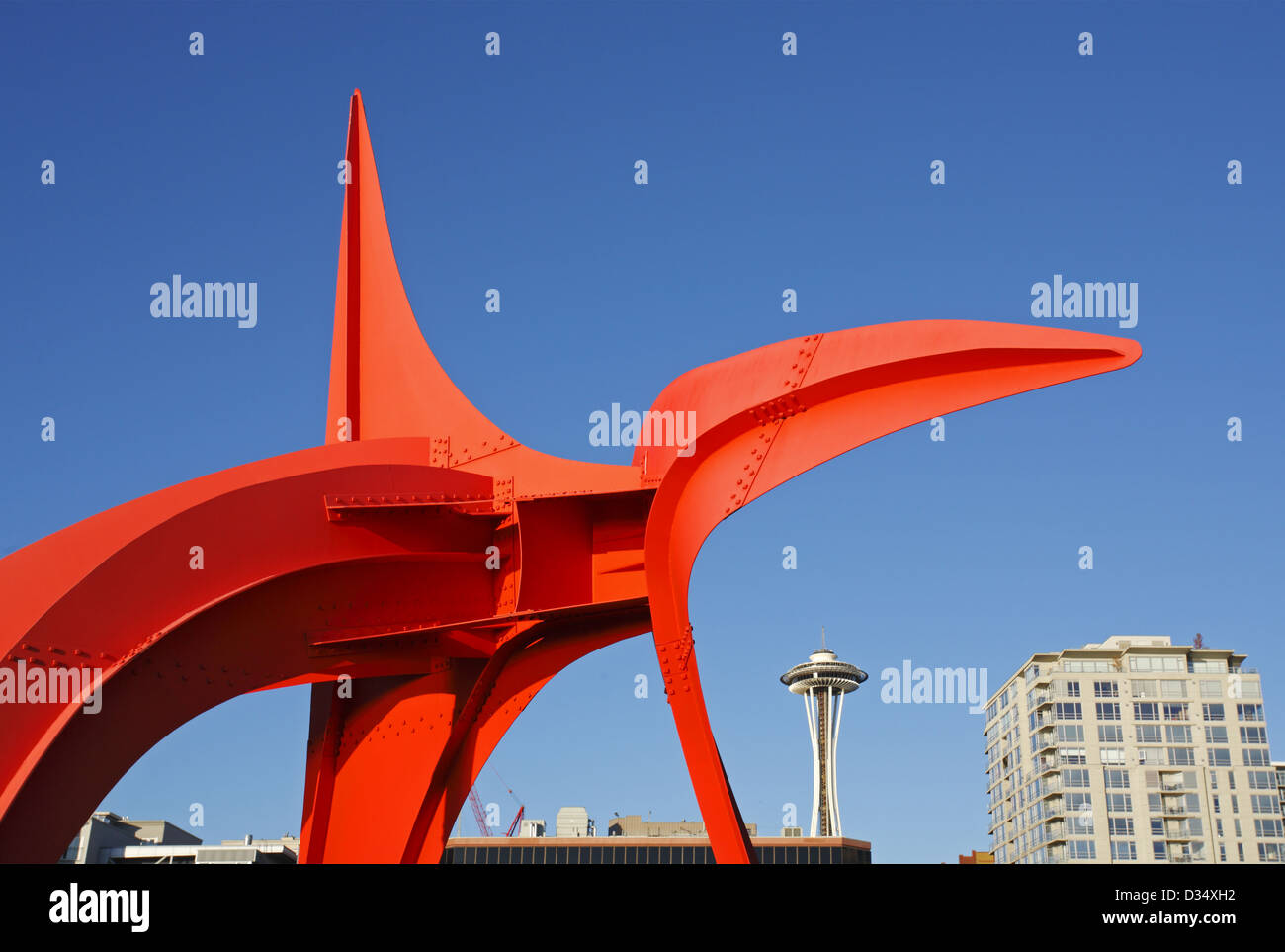 Adler-Skulptur von Alexander Calder, Olympic Sculpture Park, Seattle ...