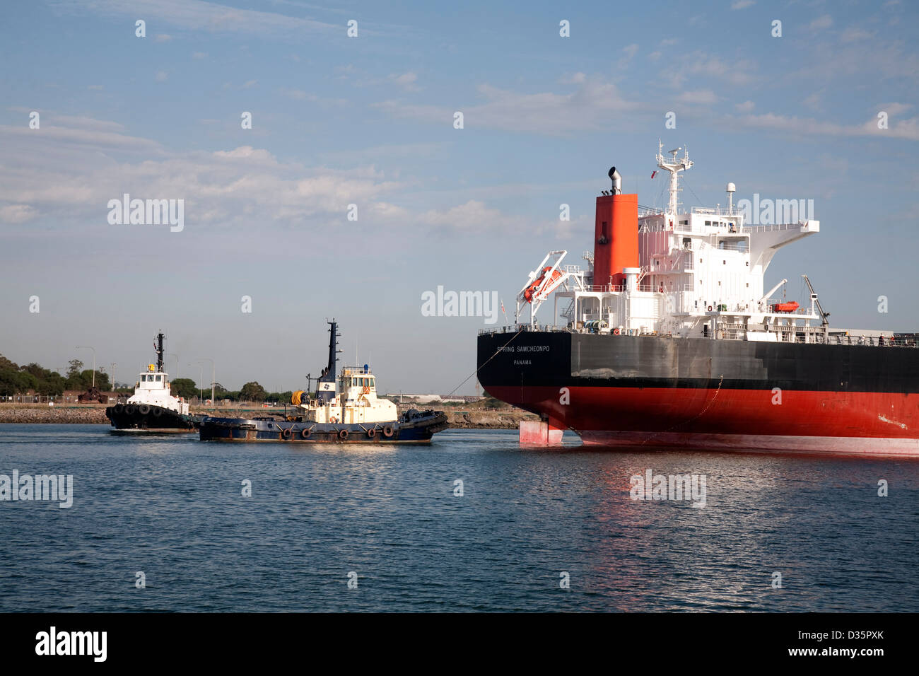 Panamax Dry Bulk Carrier MV Frühling Samcheonpo an ihrem Liegeplatz an ...