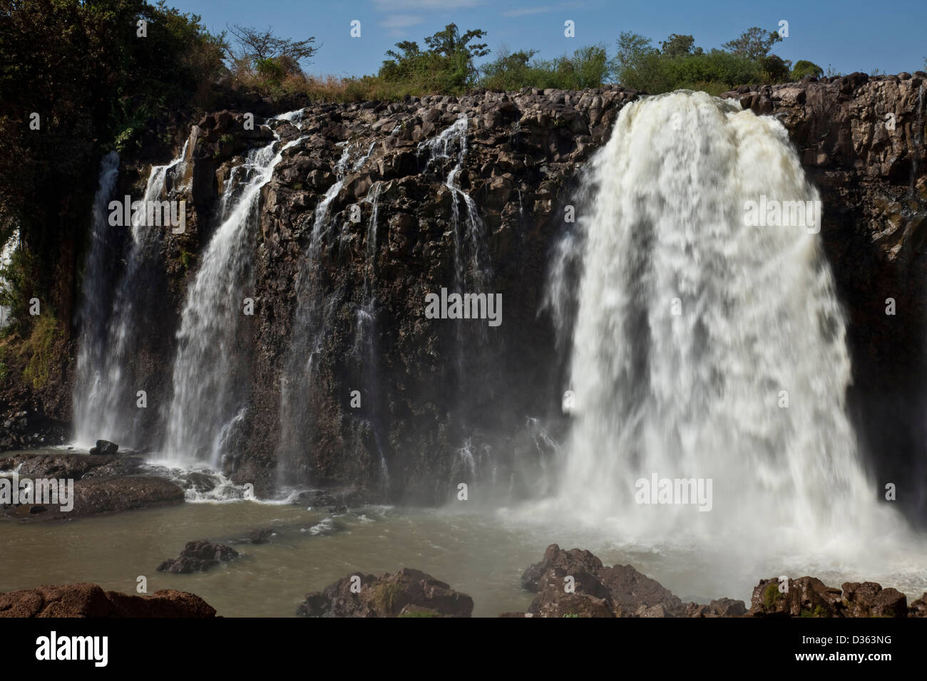 Waterfall River Nile Ethiopia Stockfotos & Waterfall River Nile ...