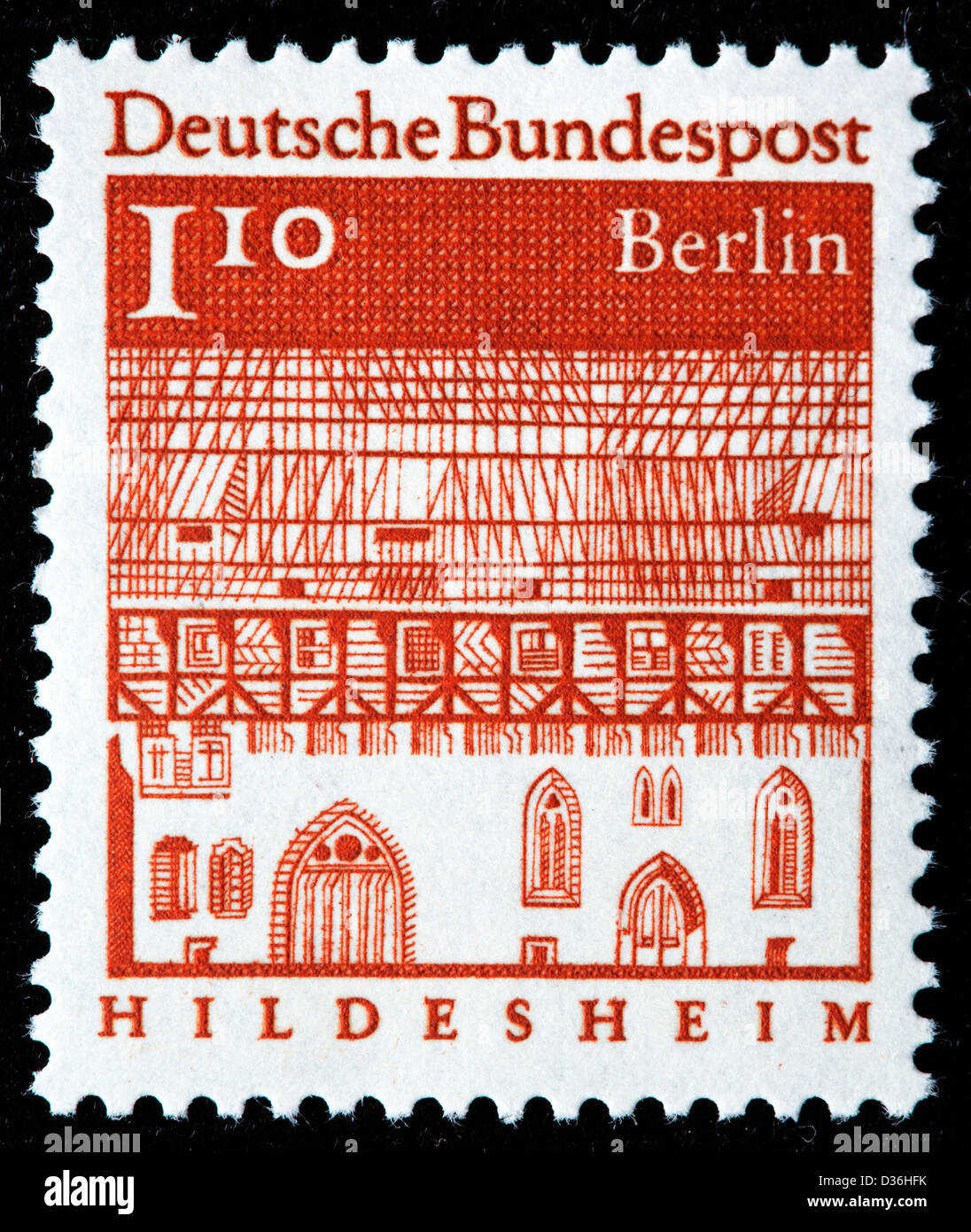 Trinity Hospital, Hildesheim, Niedersachsen, Briefmarke, Deutschland ...