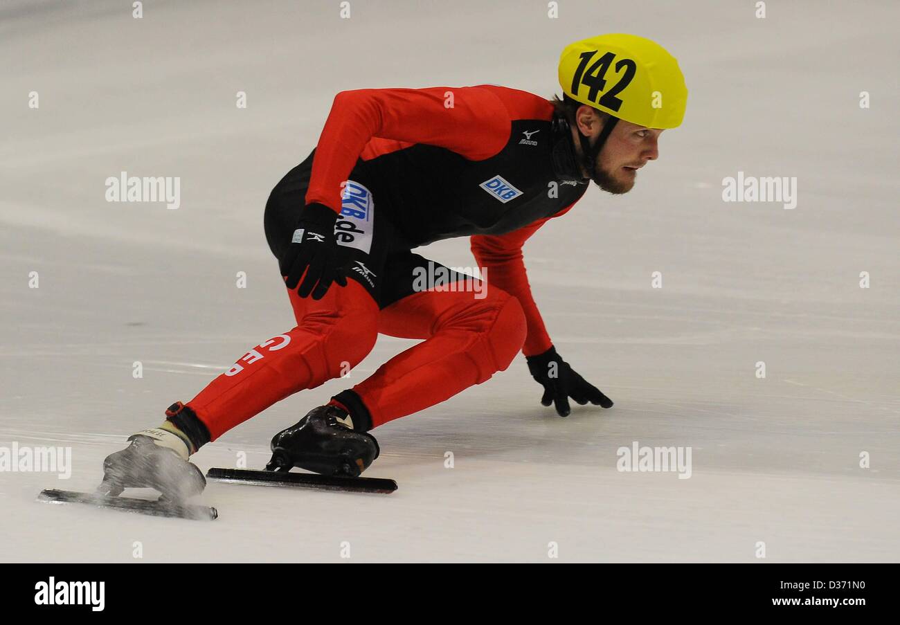 10.02.2013. Dresden, Deutschland. Paul Herrmann Deutschland kurze ...