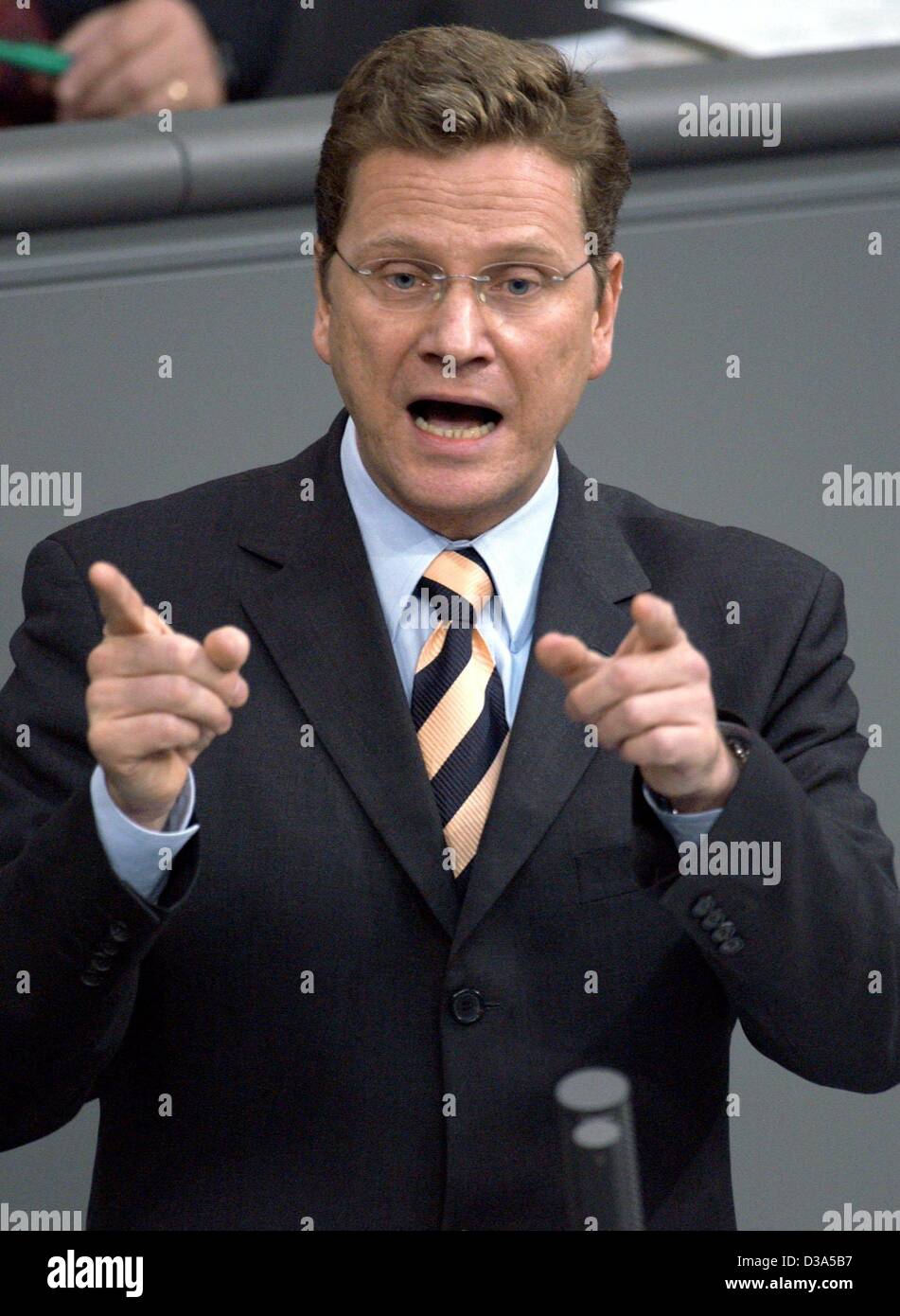 Dpa fdp chairman guido westerwelle -Fotos und -Bildmaterial in hoher ...