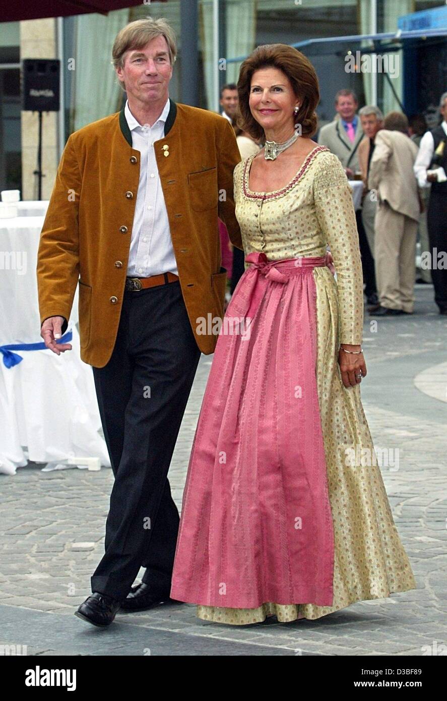 (Dpa) - stellt Prinz Leopold von Bayern mit Königin Silvia von Schweden ...