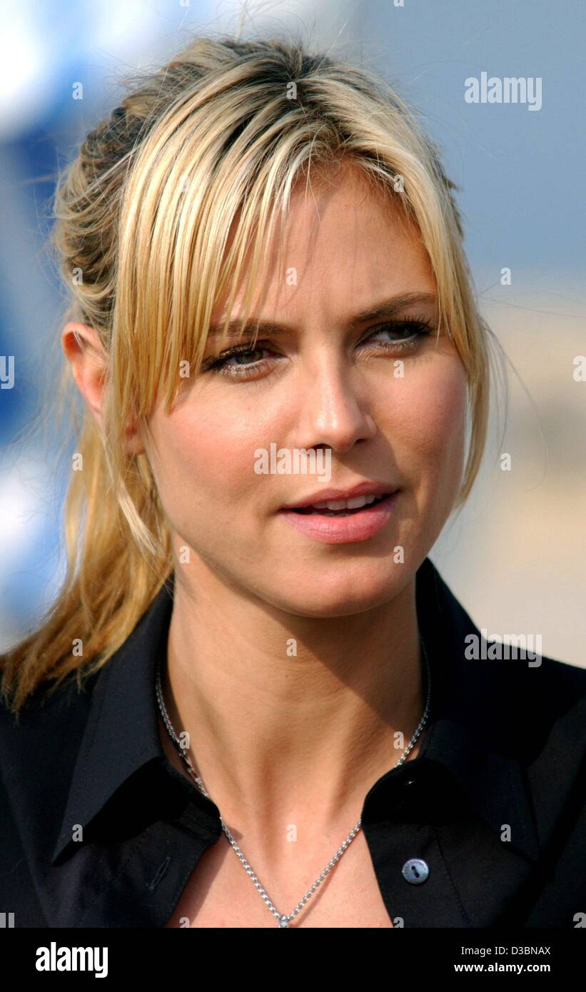 (Dpa) - deutsche Top model Heidi Klum in Rostock-Warnemünde ...