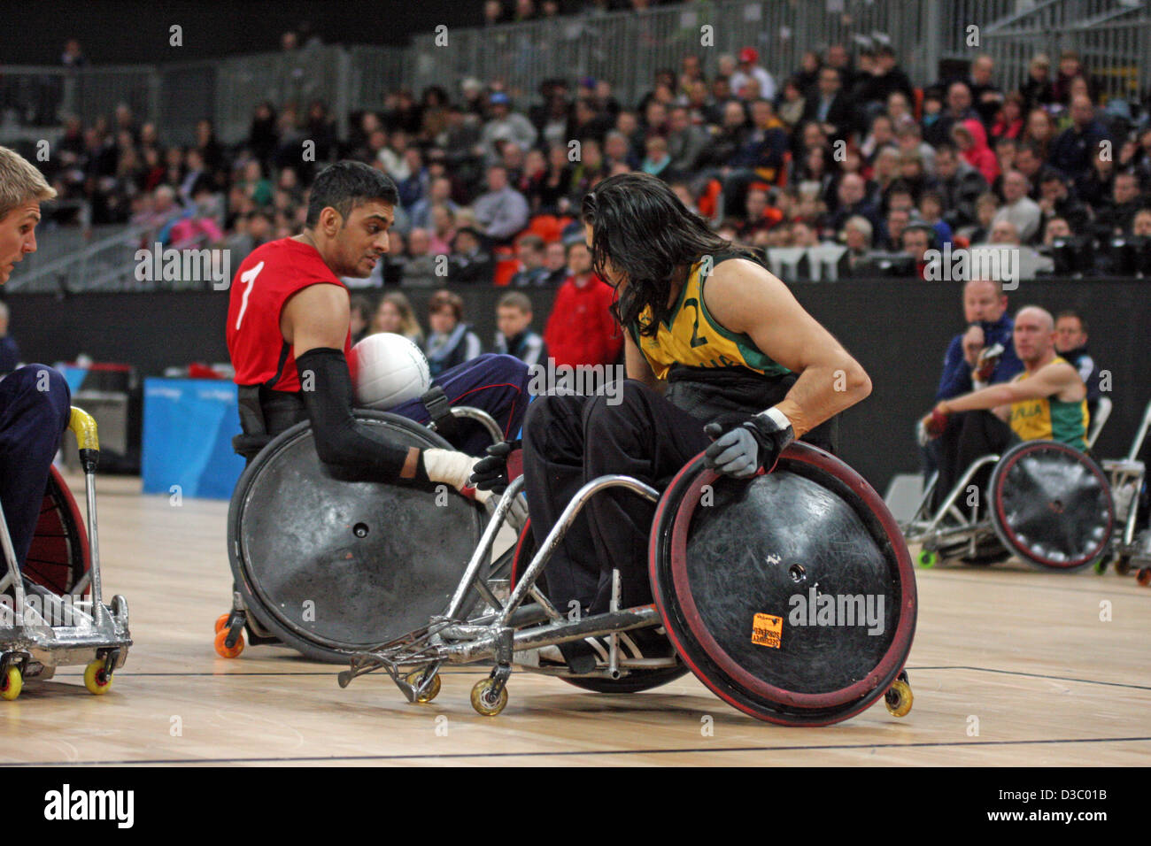 Mandip Sehmi GB v Naz Erdem von Australien in den Rollstuhl-Rugby in ...