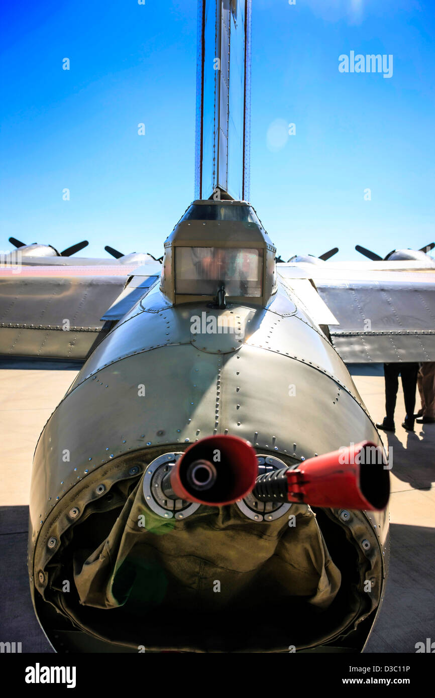 WWII Boeing B17G Flying Fortress Tail "Gunners" position ...
