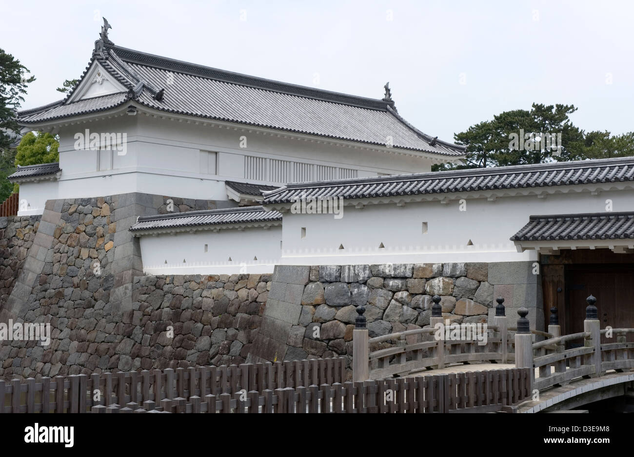 Bewachen Sie, Turm, Stein Festungsmauern und Akaganemon Tor Odawara ...