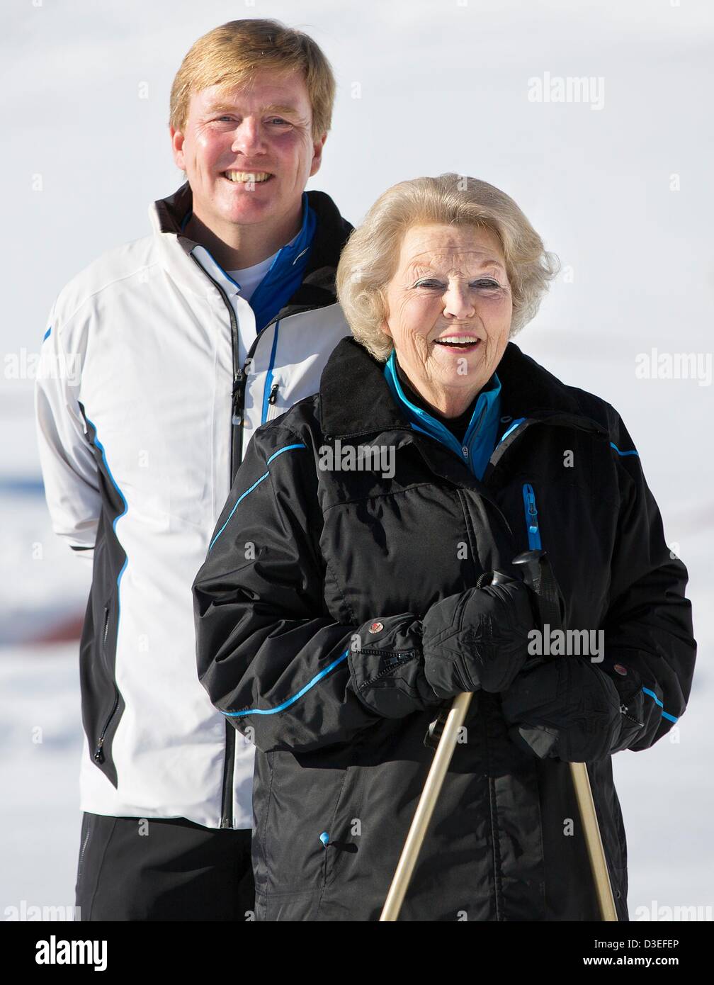 Königin Beatrix und Prinz Willem-Alexander der Niederlande während der ...