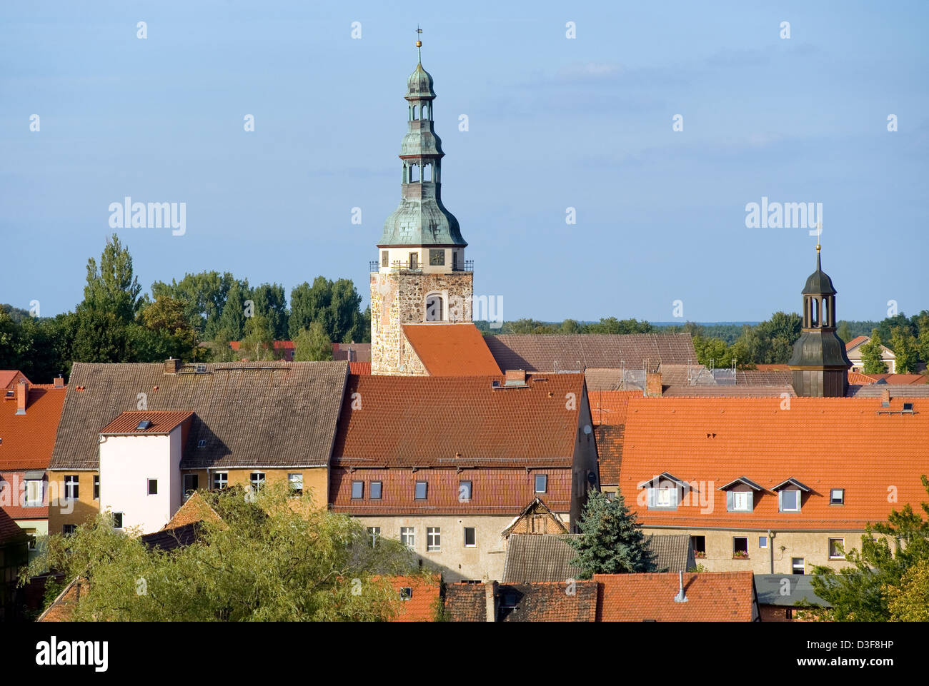 Bad Belzig, Deutschland, Panorama von Belzig Stockfotografie - Alamy