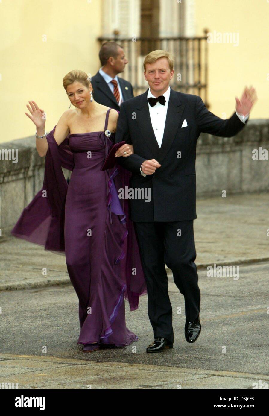(Dpa) - Krone Prinzessin Maxima (L) und Kronprinz Willem-Alexander der ...