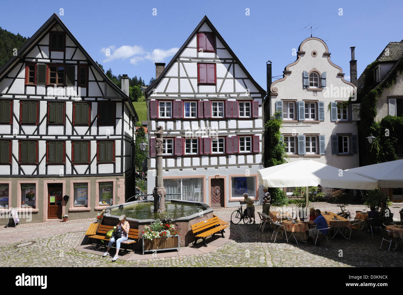 Marktplatz, Schiltach, Schwarzwald, Deutschland Stockfotografie - Alamy