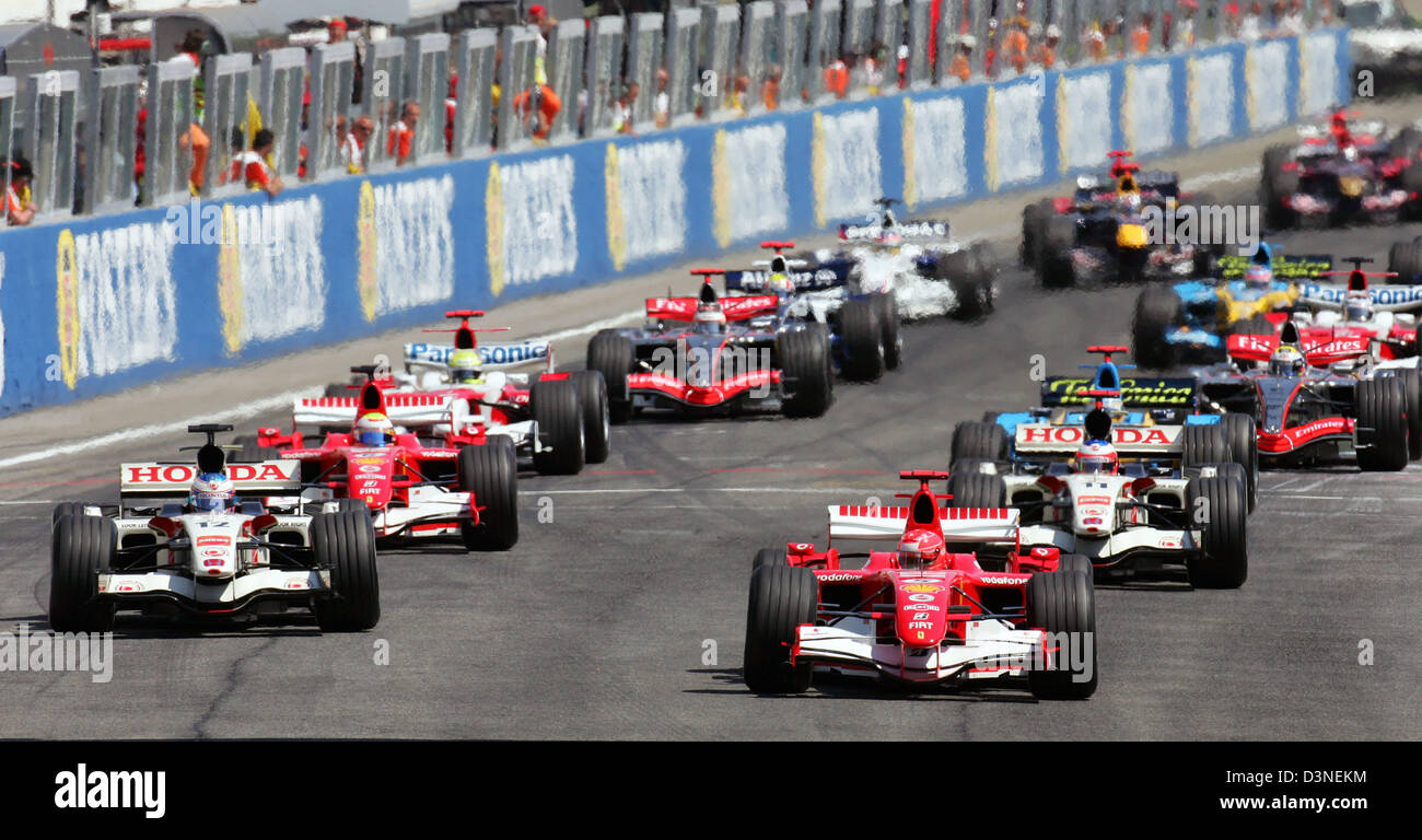 Deutsche Formel1 Rennfahrer Michael Schumacher der Scuderia Ferrari F1 ...