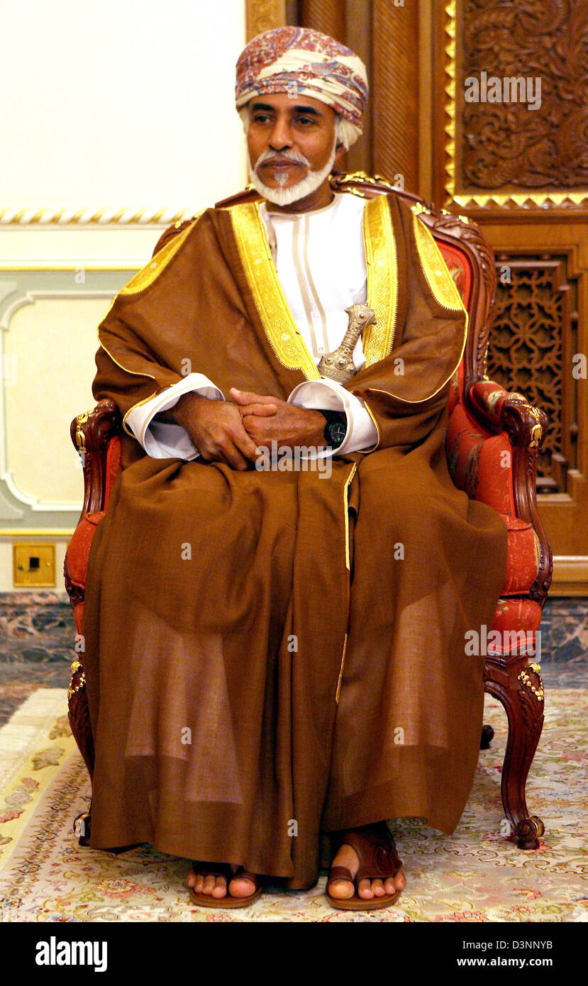 (Datei Dpa) - der Sultan von Oman Qabus bin Said bin Taimur al Saidis ...