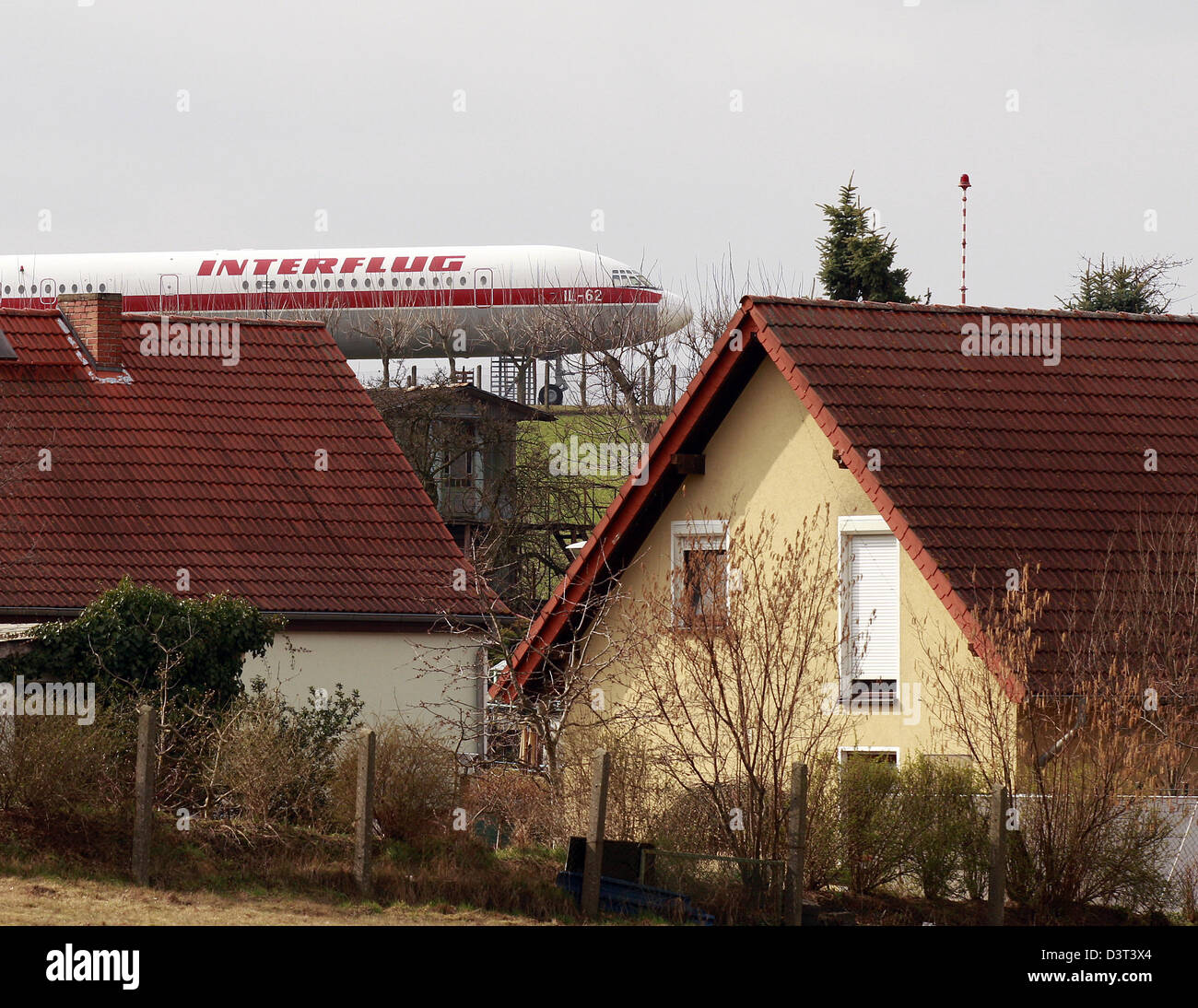 Die IL-62 Lady Agnes Inter Flug auf dem Segelfluggelaende Stölln ...