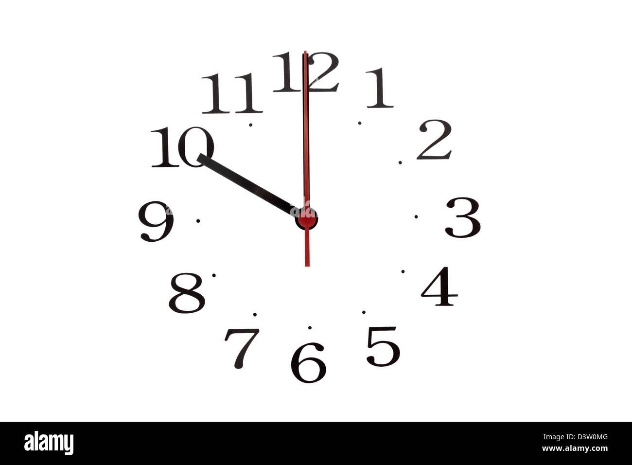 Nur Die H nde Und Zahlen Aus Einer Lesung Von 10 00 Uhr Stockfotografie