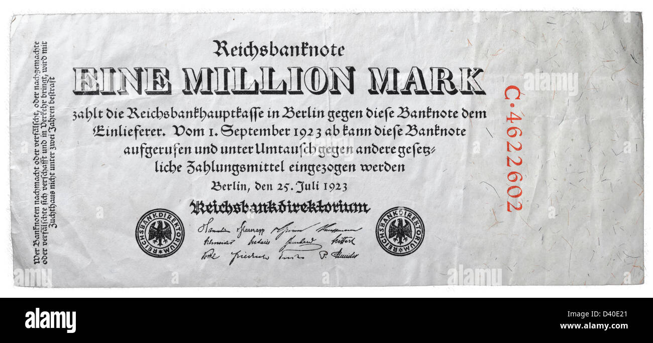 German Money 1923 Stockfotos & German Money 1923 Bilder - Alamy