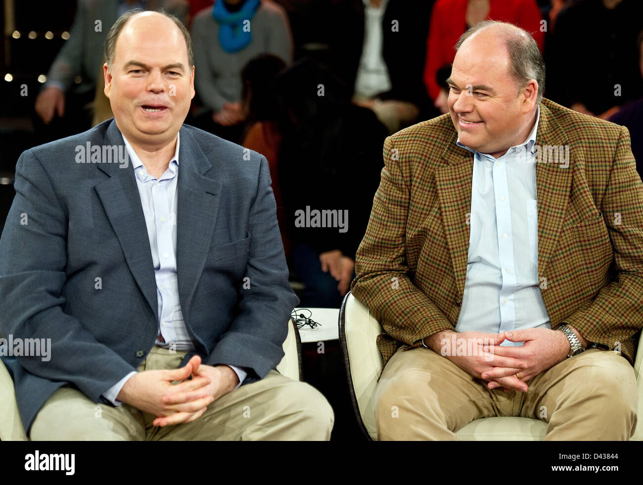 Peter (L) und Walter Kohl, Söhne des ehemaligen Bundeskanzlers Helmut ...